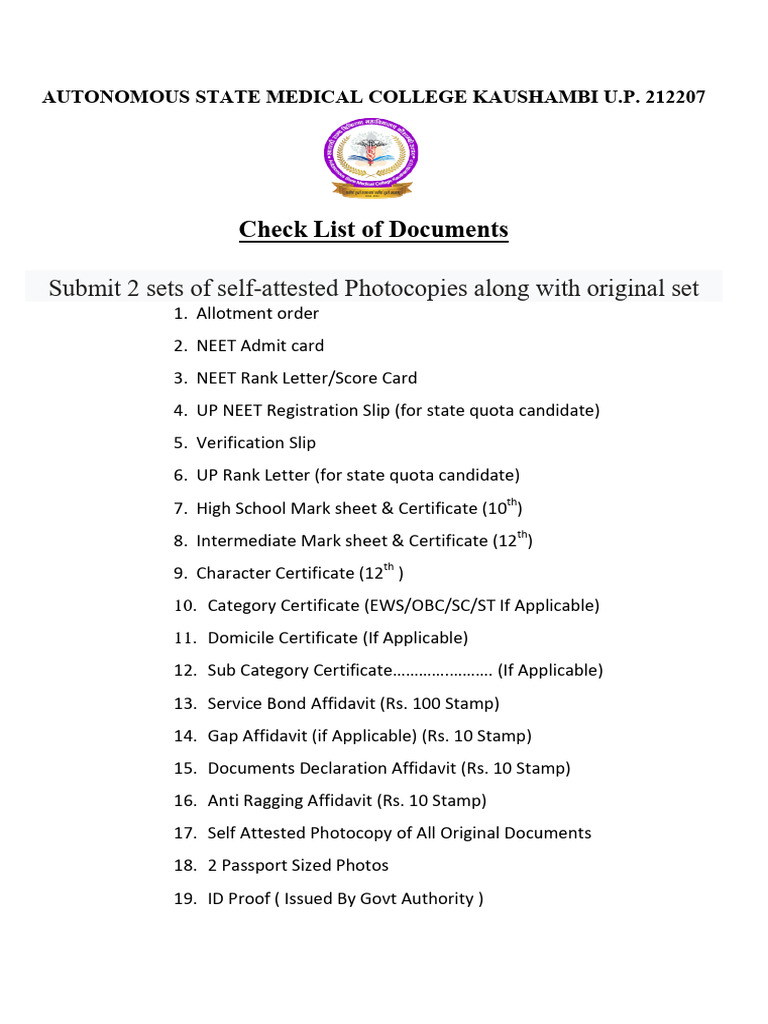 Check List | PDF