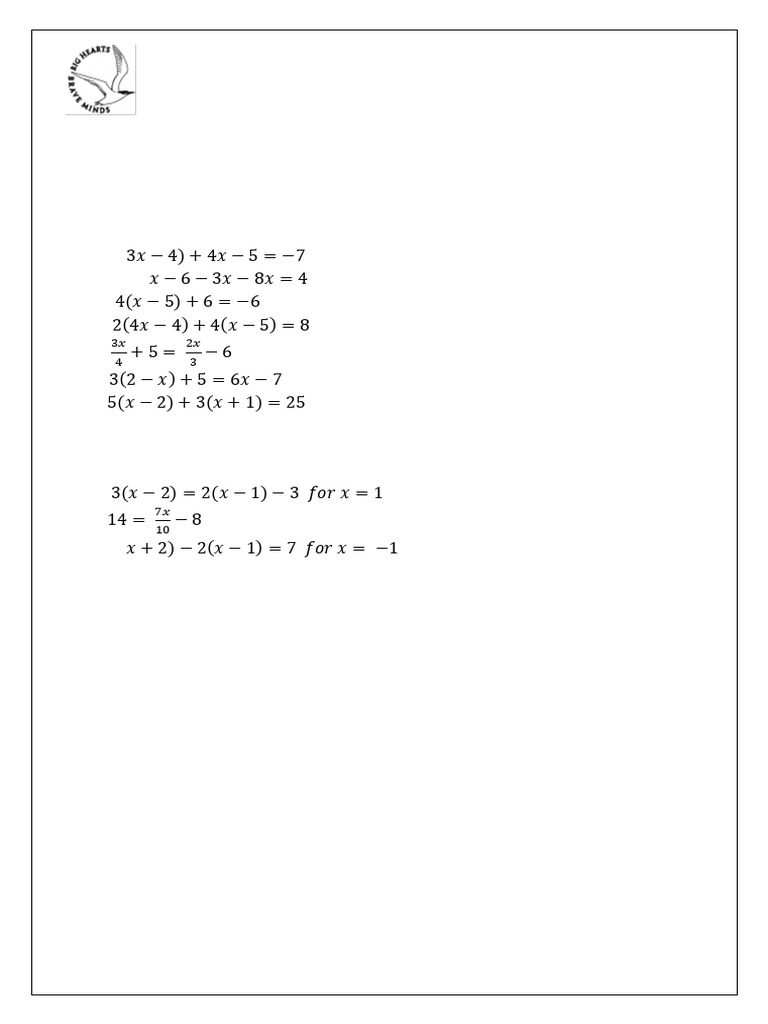 Class 7 Maths Simple Equation | PDF