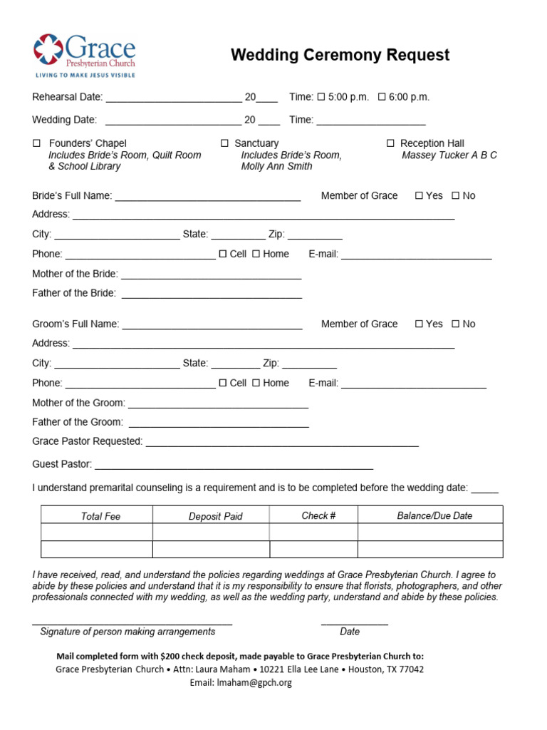 Wedding Ceremony Registration Form | PDF | Wedding | Rituals