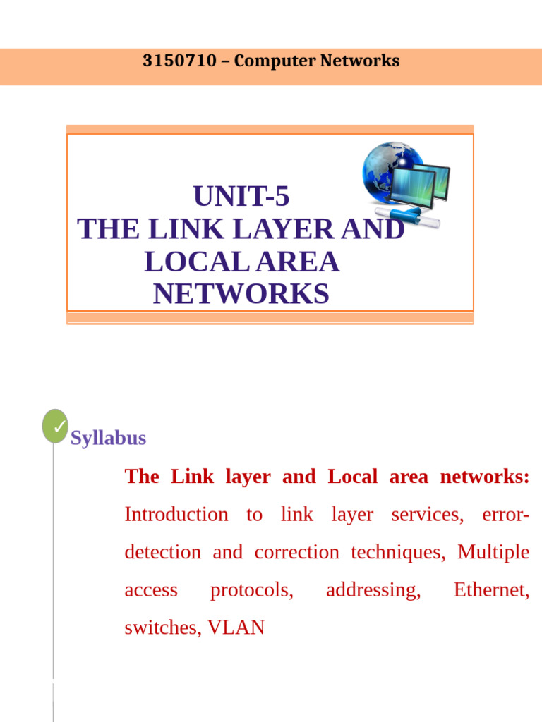 Unit 5 - The Link Layer and Local Area Networks | PDF | Channel Access ...