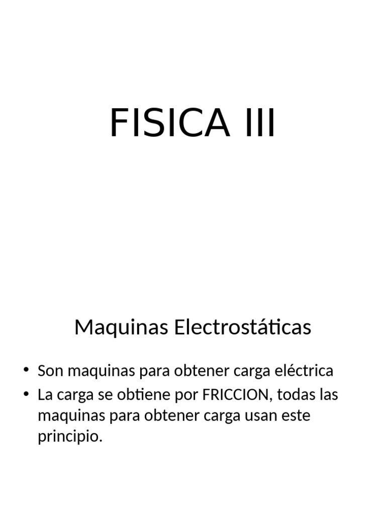 F3 Clase Maquinas Electrostaticas | PDF