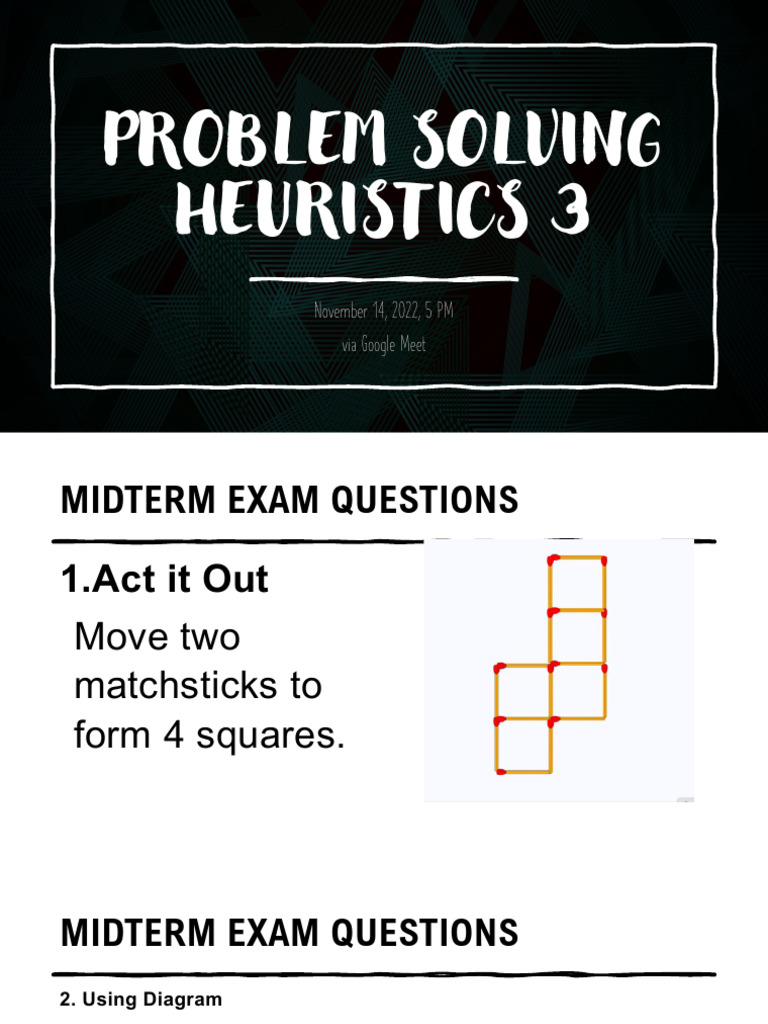 Problem-Solving-Heuristics-3-1 | PDF | Mathematics | Arithmetic