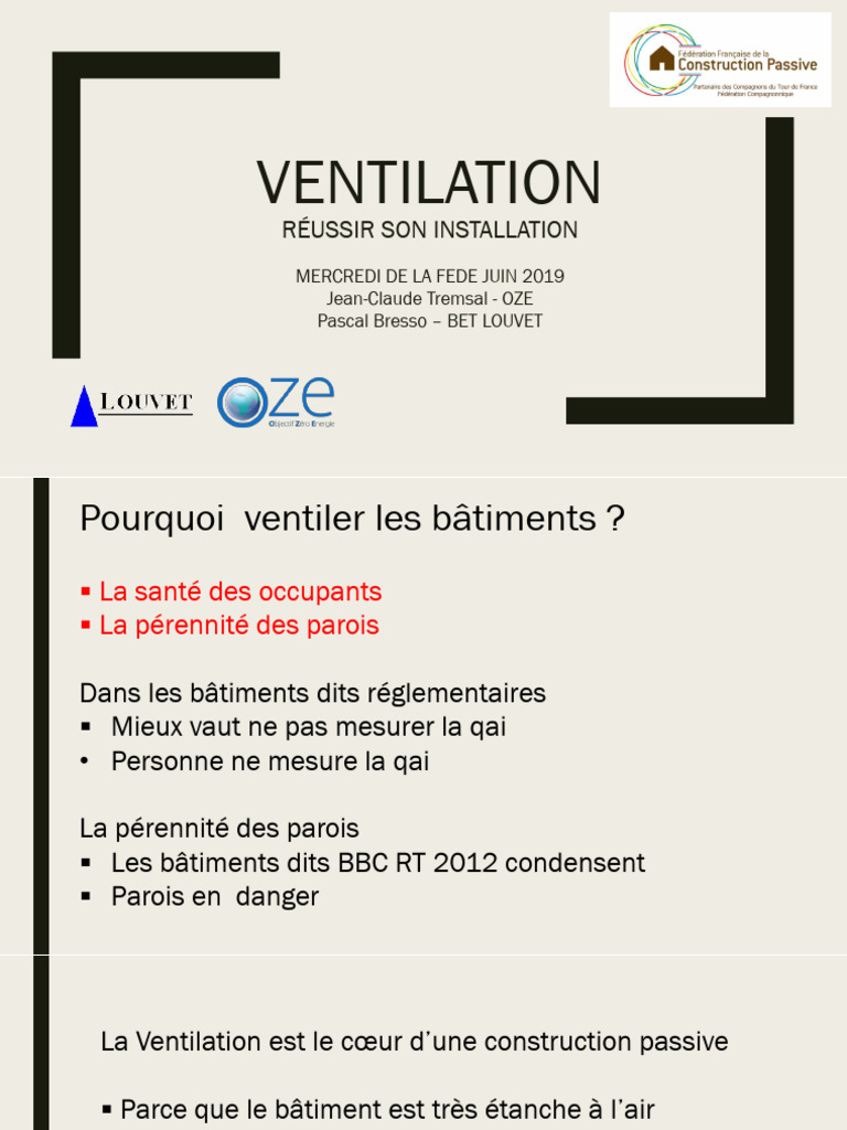 Guide d'installation de ventilation efficace | PDF | Ventilation ...