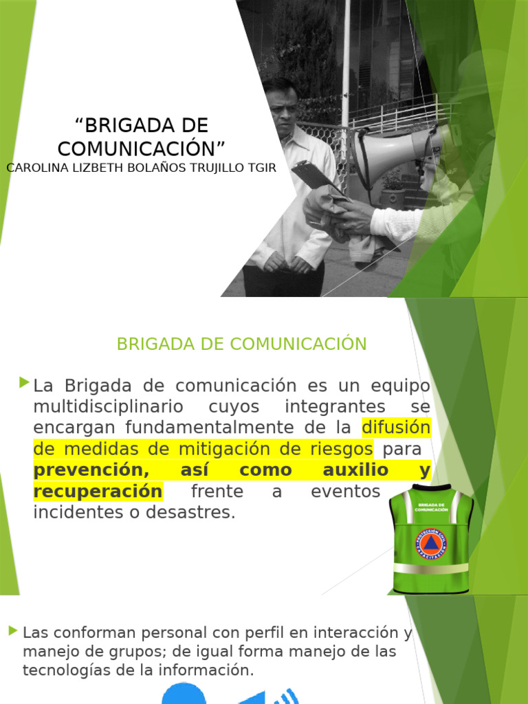 Brigada De Comunicación En Emergencias Pdf Comunicación Ambulancia