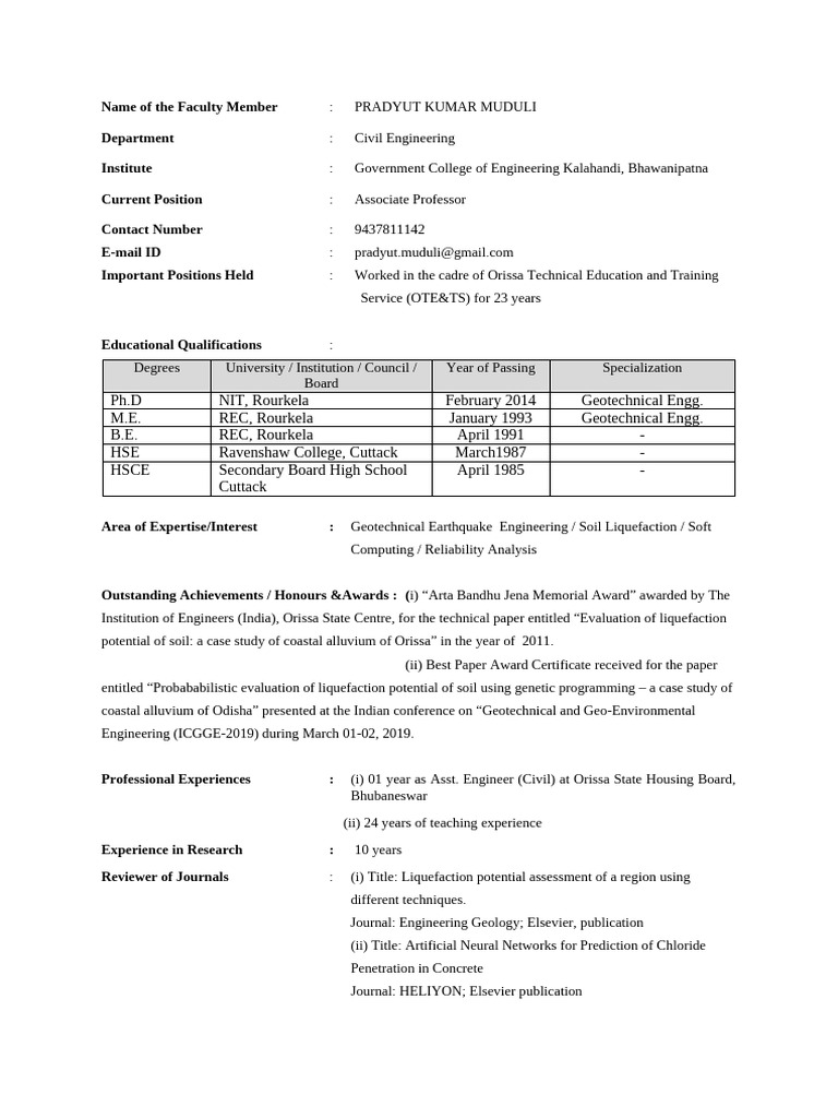 Profile PKM | PDF | Engineering | Civil Engineering
