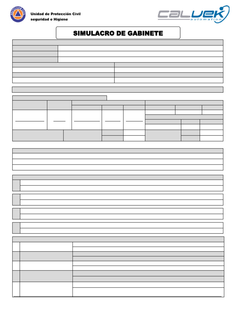 simulacro de gabinete | PDF