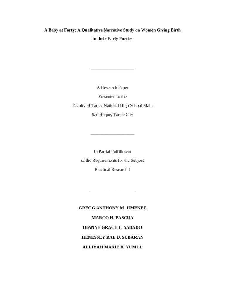 Chapter 1 Jimenez Pascua Sabado Subaran Yumul | PDF | Pregnancy ...