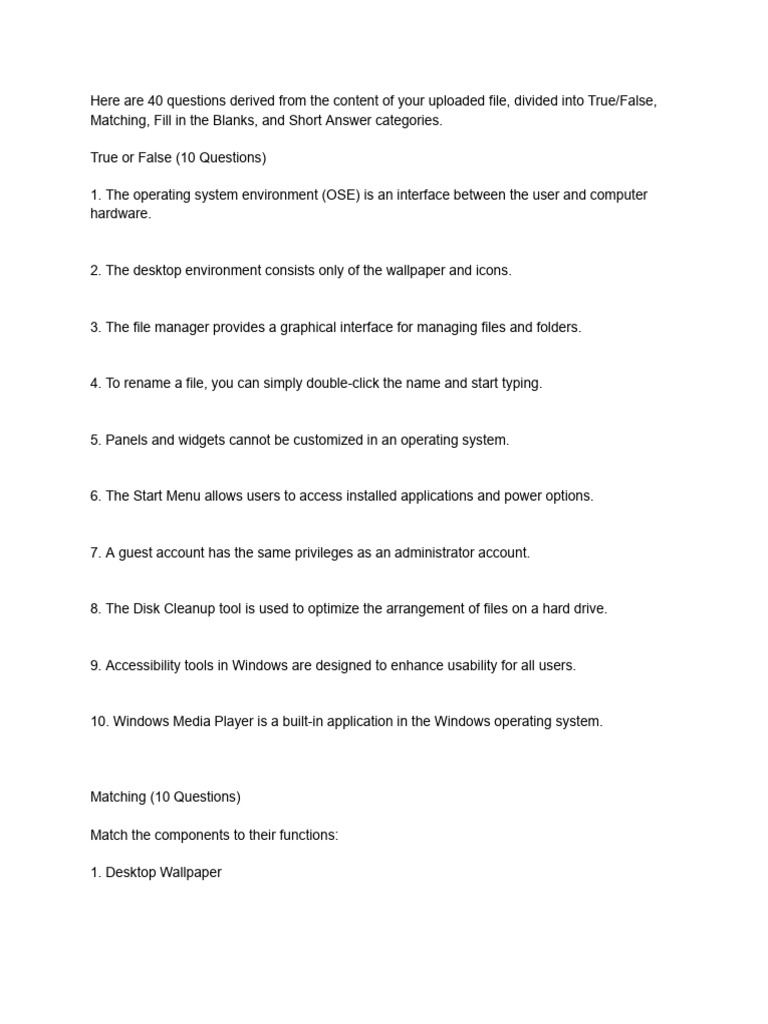 Web questions u3 & 4 | PDF | Operating System | Graphical User Interfaces