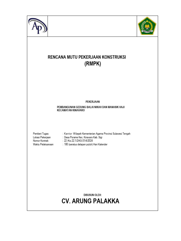 CONTOH RMPK 2024. | PDF