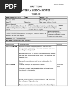 Grade5 LS3 Religion Lesson Plan | PDF | Lesson Plan | Spirituality