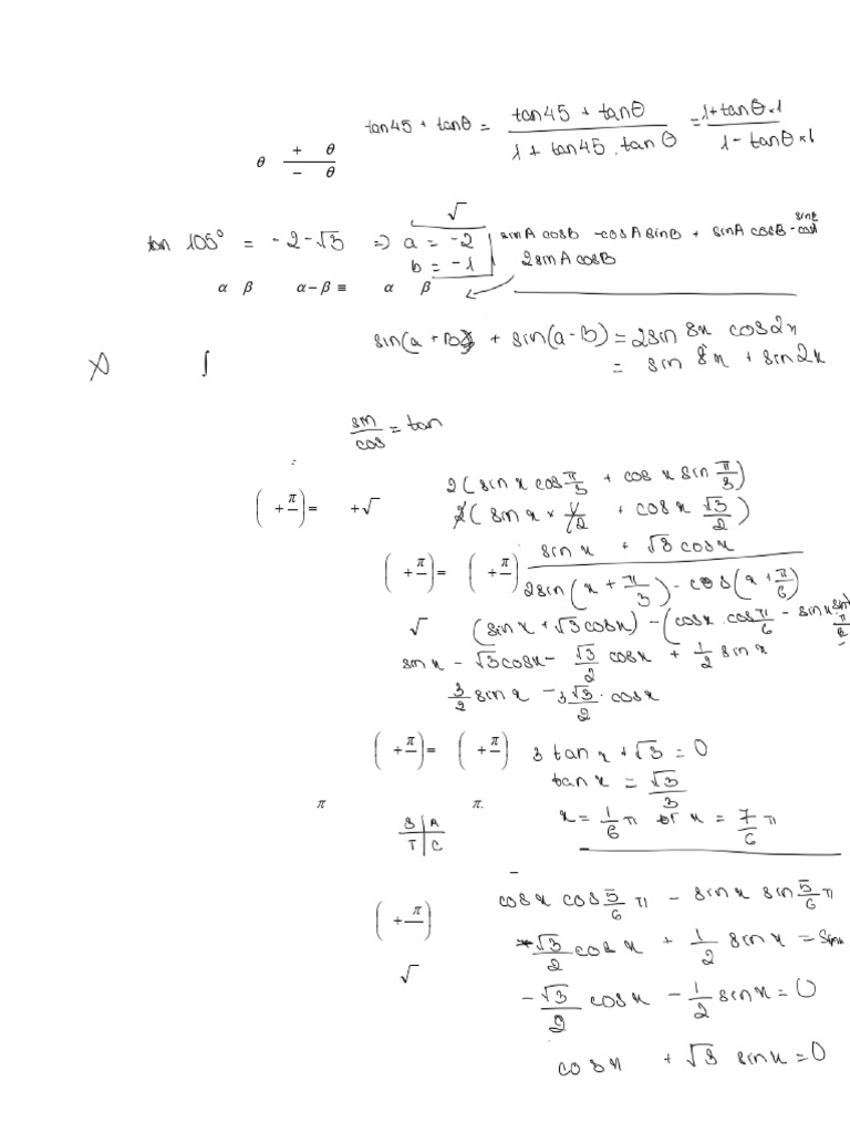 Compound Angle Questions | PDF