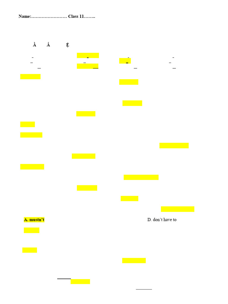E11 - Review For First Midterm - Keys | PDF