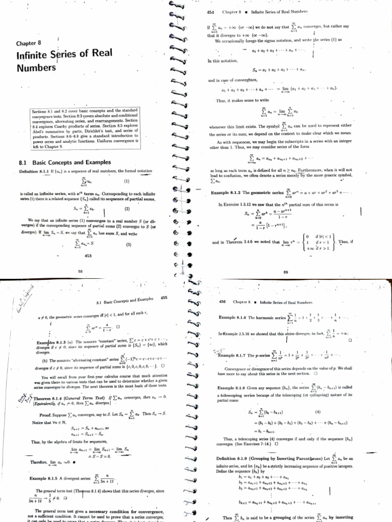 5sem Era Math Reading Unit 3 | PDF | Limit (Mathematics) | Series ...