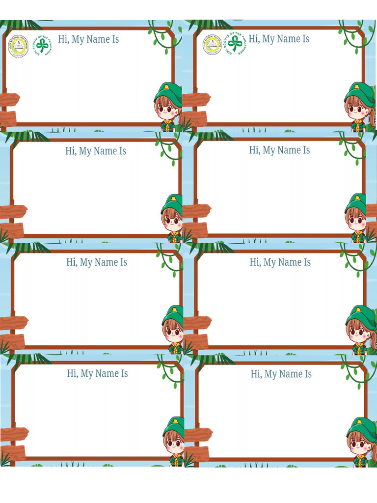 BSP GSP Name Tag Final | PDF