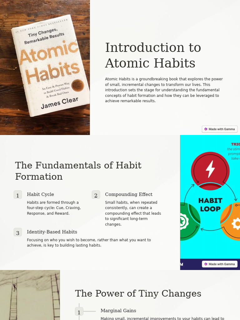 Introduction to Atomic Habits | PDF | Habits | Psychological Concepts