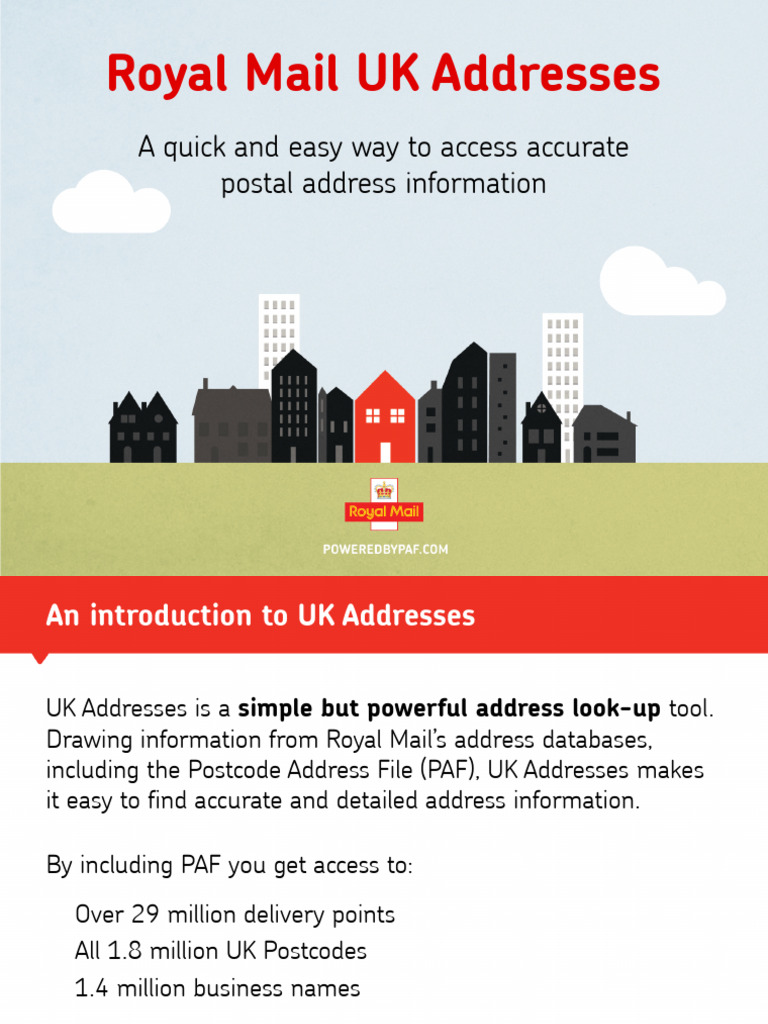 UK Addresses Postcode Address Software | PDF | Software | Computing