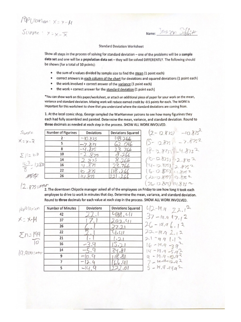 Standard_Deviation_Worksheet | PDF