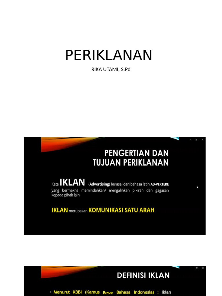 PERIKLANAN | PDF