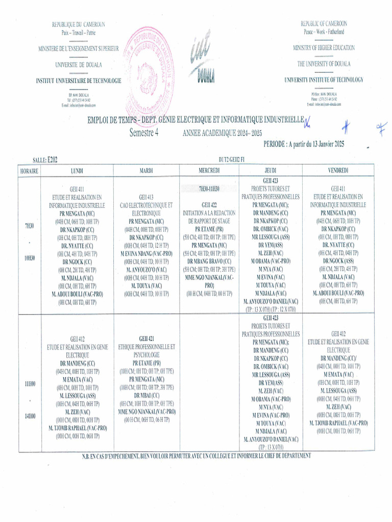 Edt DPT Geii Sem4 Dut2 - BTS2 - 2024 - 2025 | PDF