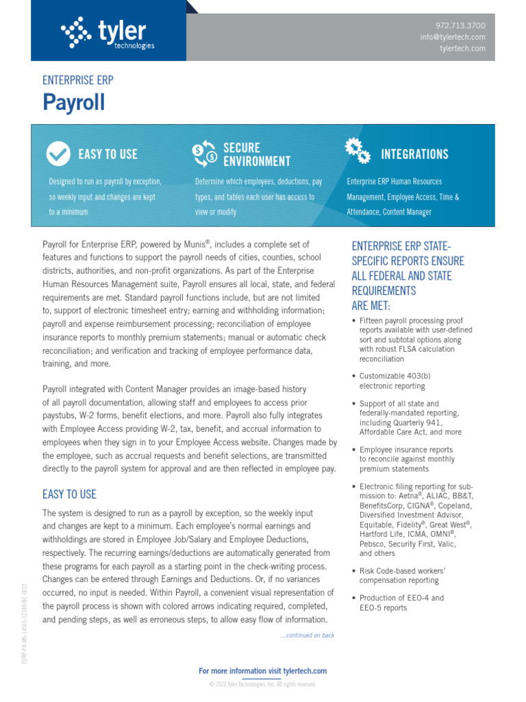Enterprise-ERP-Payroll-Module-Sheet | PDF | Payroll | Tax Deduction