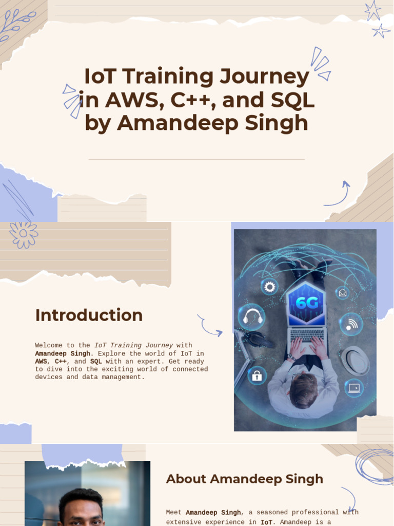 Wepik Iot Training Journey in Aws C and SQL by Amandeep Singh 20240303073030agwd | PDF ...