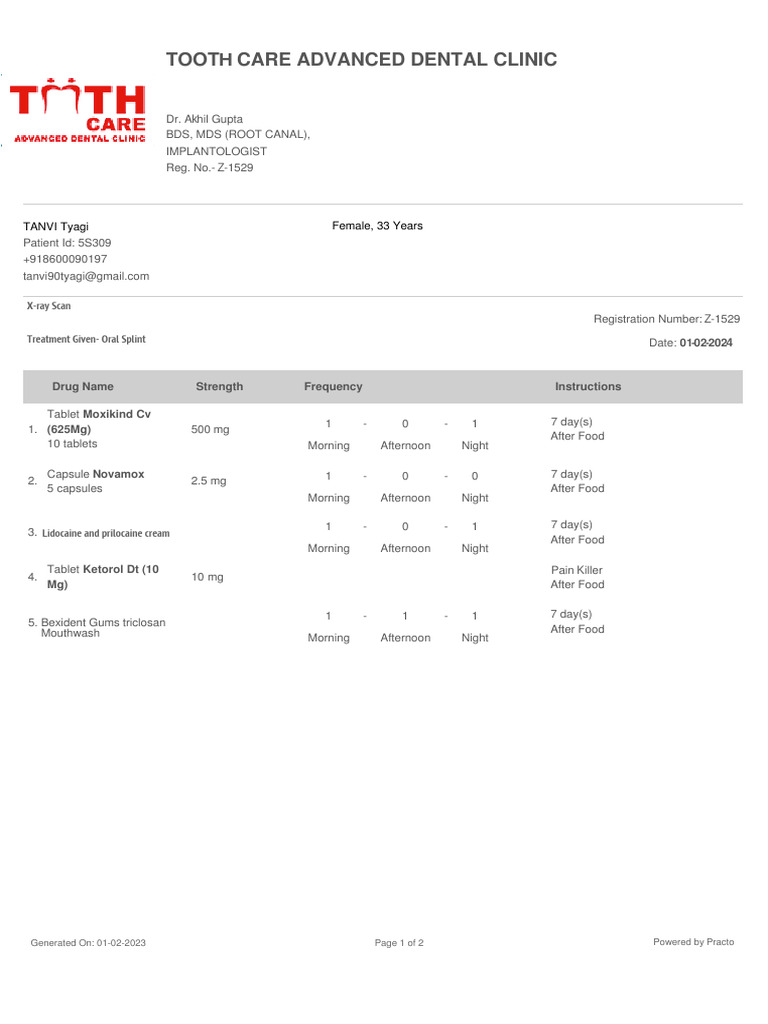 Dentist (1) | PDF | Health Sciences | Medicine