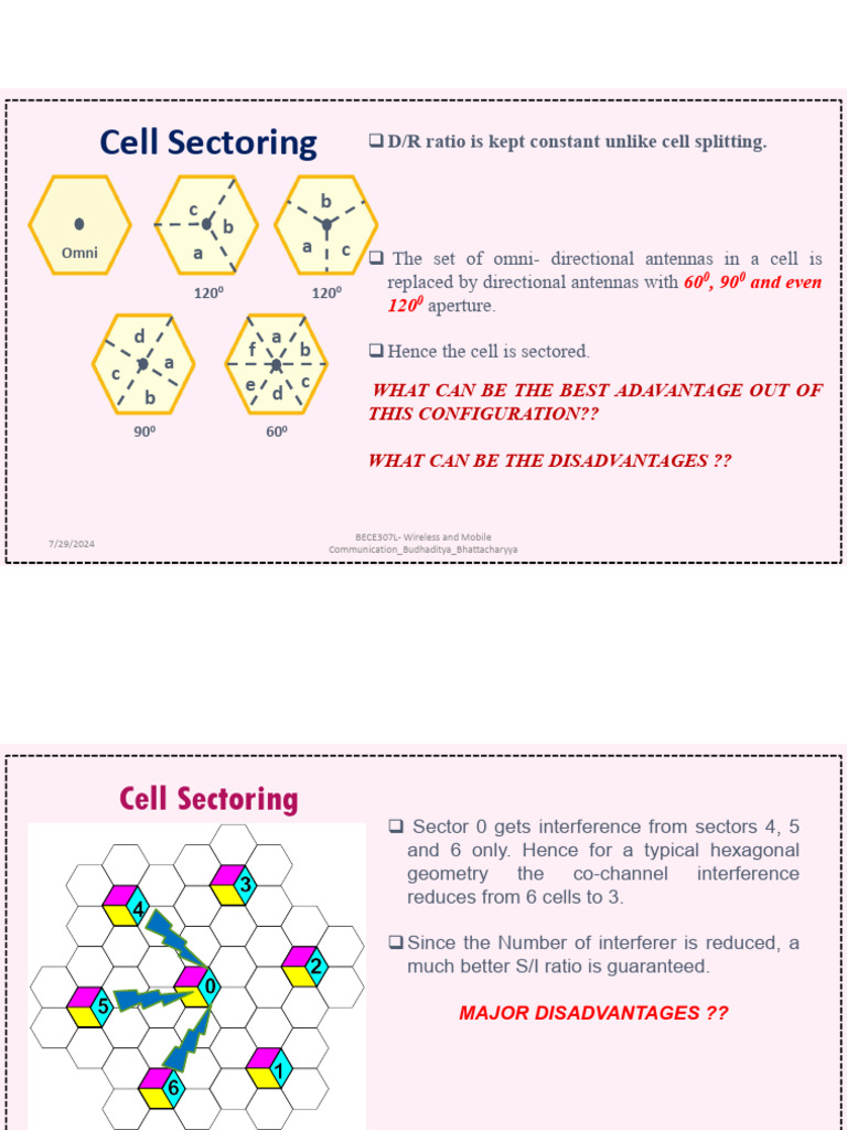 Understanding Cell Sectoring Benefits | PDF | Cellular Network | Radio