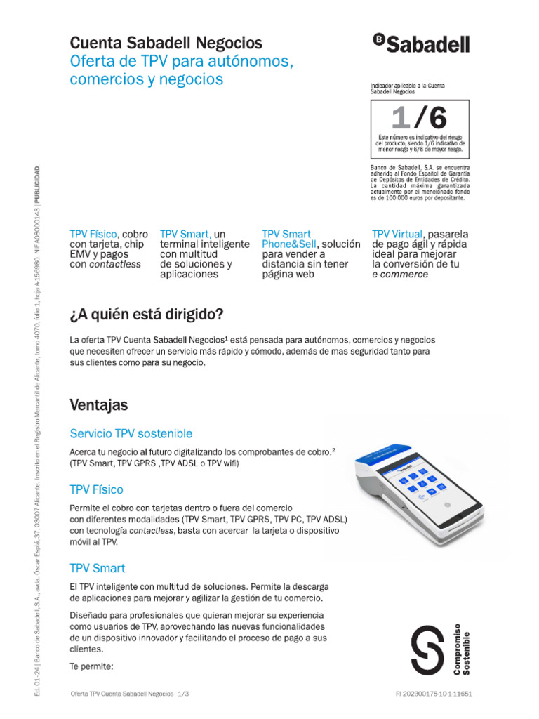 TPV Banco Sabadell | PDF