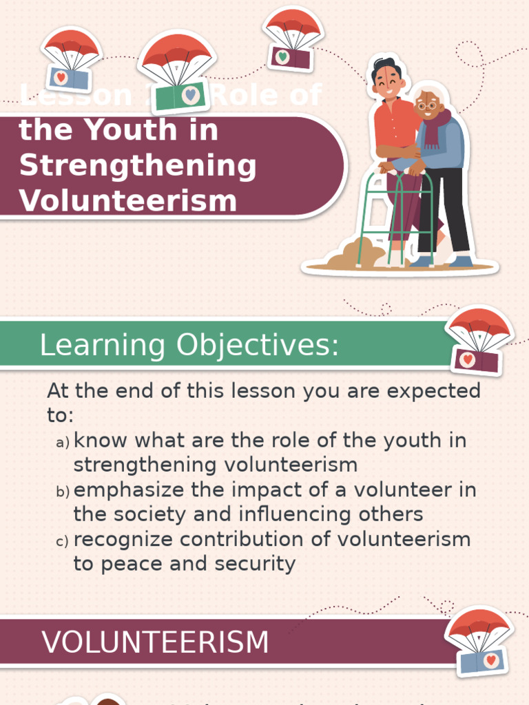 Lesson 23 Volunteerism | PDF | Volunteering | Social Psychology