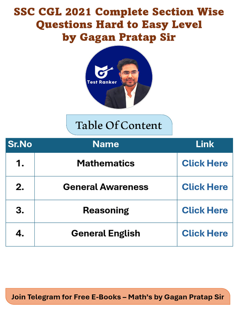 CGL 2021 Hindi | PDF
