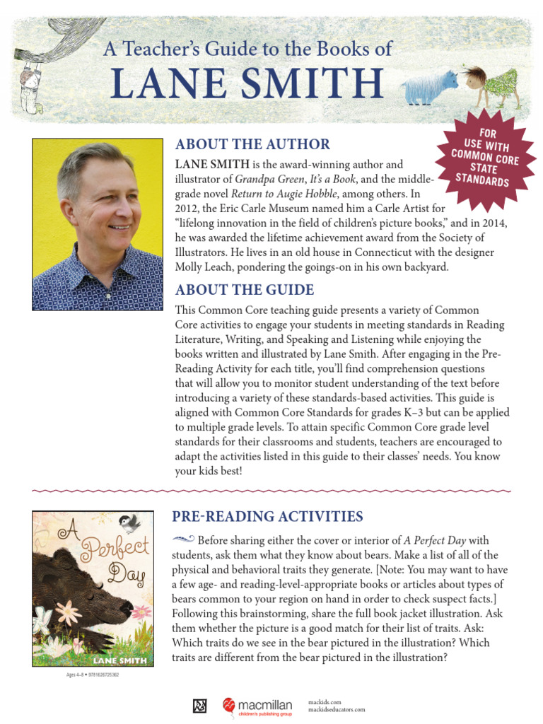 Lane Smith Common Core Guide | PDF | Narration