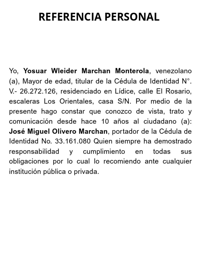 Referencia Personal - 20250116 - 014645 - 0000 | PDF