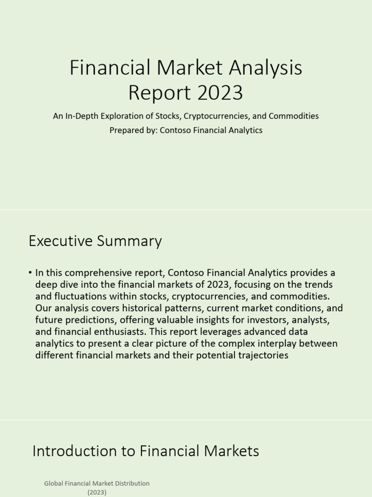 2023 Financial Market Trends Report | PDF | Financial Markets ...