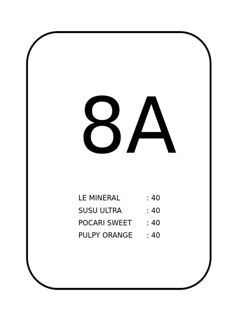 Tempelan Minuman | PDF