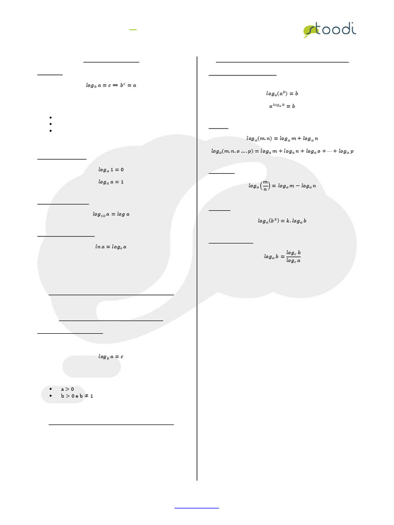 matematica-logaritmos-v02 joao arthur | PDF | Logaritmo | Objetos matemáticos