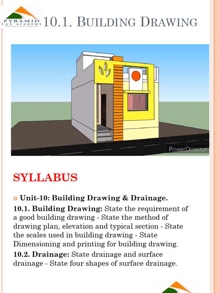 Building Drawing and Drainage Overview | PDF | Classical Geometry ...
