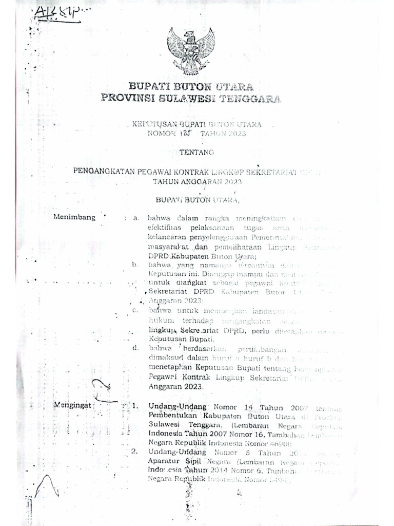 SK 2023 Ld Muh Syukur | PDF