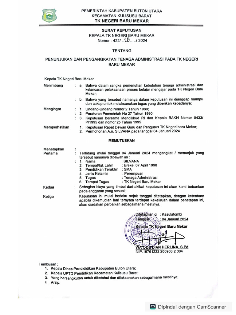 SK Tahun 2024 | PDF