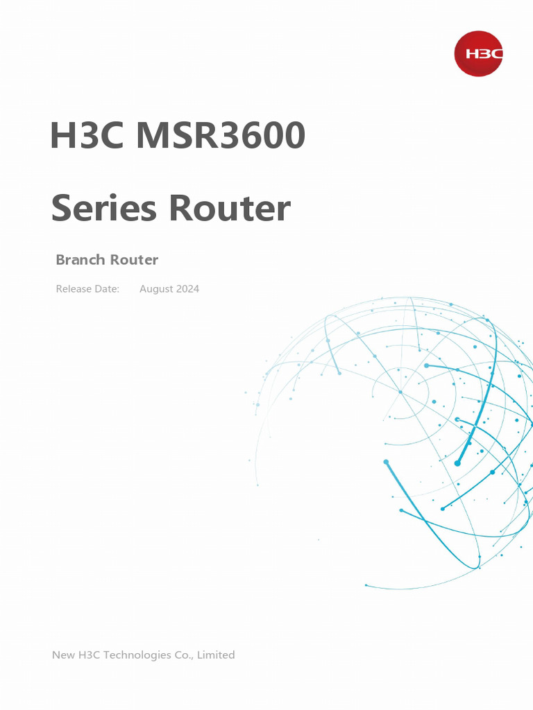 H3C MSR3600 Series Router Datasheet | PDF | Computer Network | I Pv6