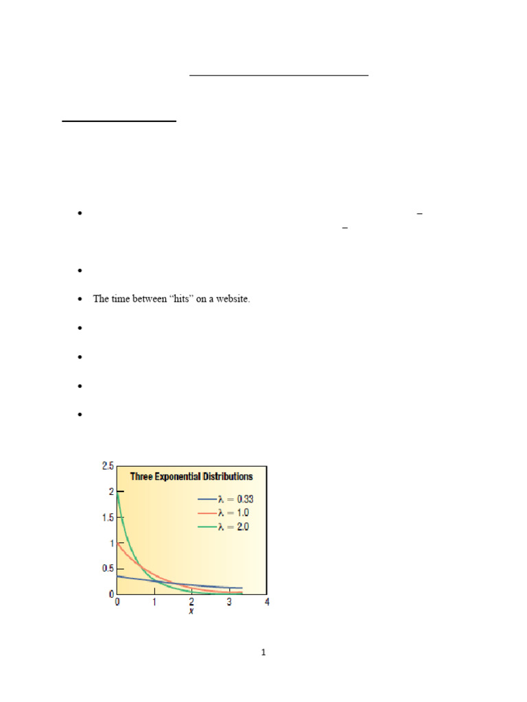 Exponential Distributions | PDF | Probability Distribution ...