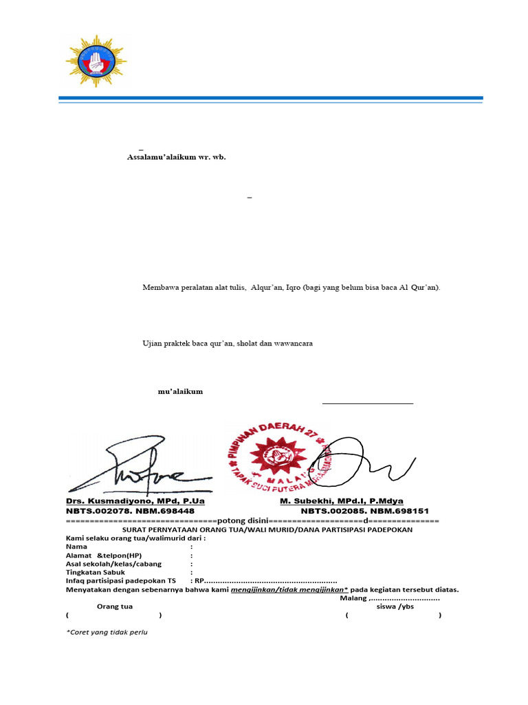 Edaran Ukt I smkm1 2024.docx Ok - Pdfo | PDF