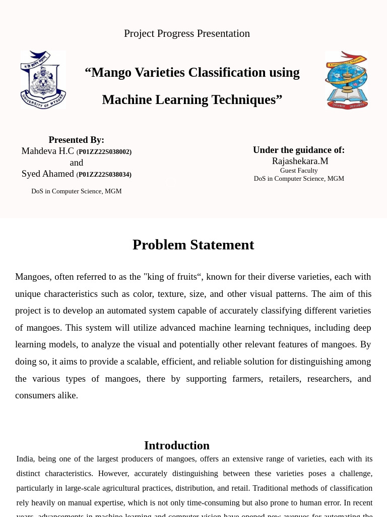 Mango Classification | PDF | Machine Learning | Accuracy And Precision