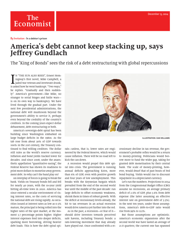 Jeff Gundlach (Economist) | PDF | Government Debt | Recession