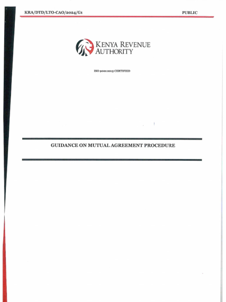 Guidance On Mutual Agreement Procedure | PDF