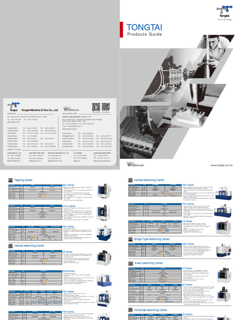 Tongtai Products Guide | PDF | Machining | Mechanical Engineering