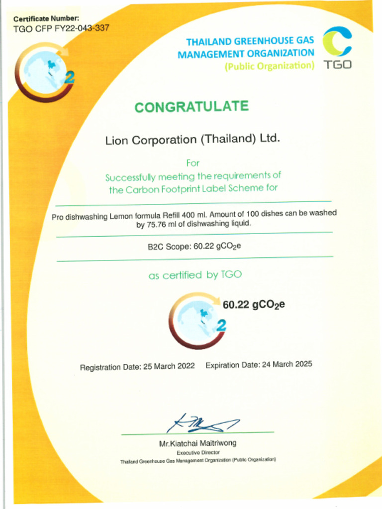 10_Pro Dishwashing Lemon formula Refill 400 ml. | PDF