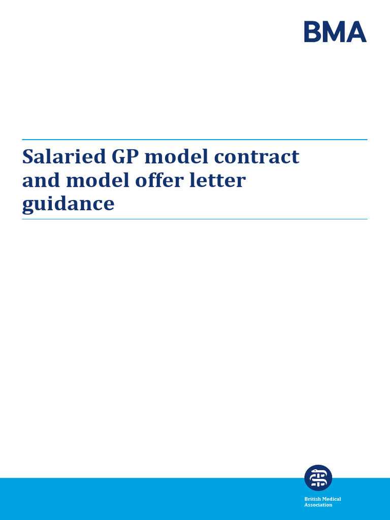 Salaried GP Model Contract and Model Offer Letter Nov20 | PDF ...
