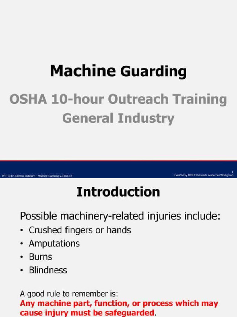 10.machine Guarding | PDF