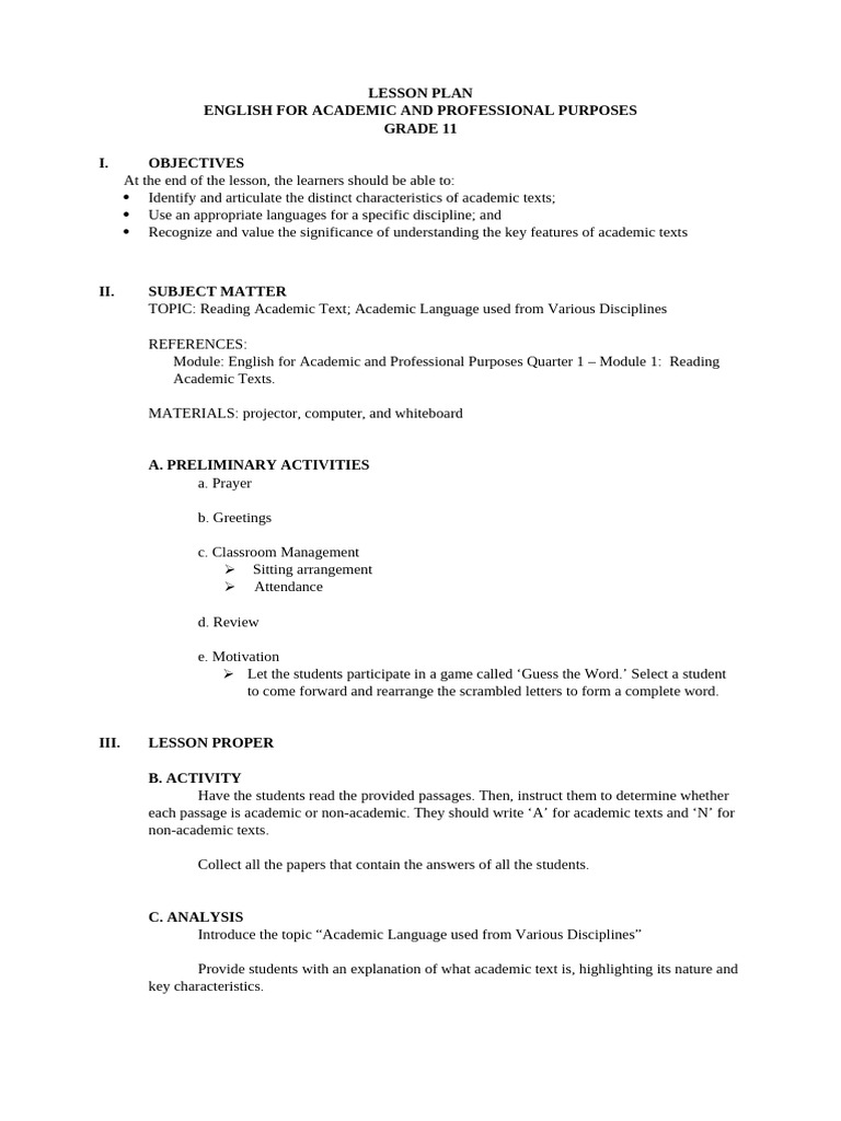 Demonstration (Lesson Plan) | PDF | Lesson Plan | Communication