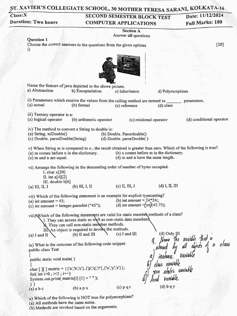 SXCS Computer Applications 2024 Rehearsals | PDF | Constructor (Object ...
